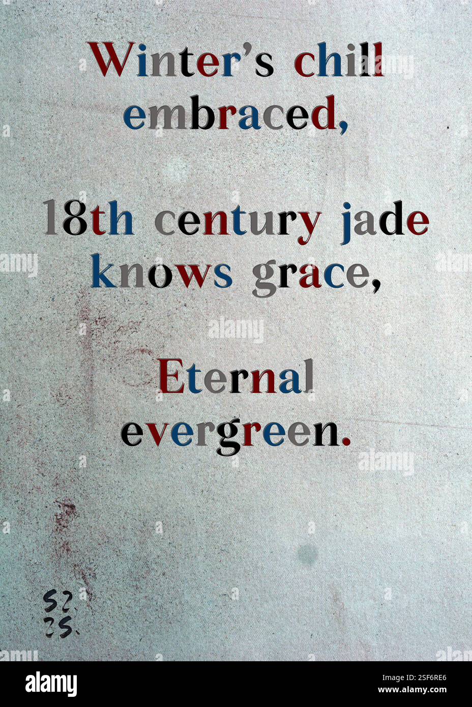 Winter's chill embraced, 18th century jade knows grace, Eternal ...