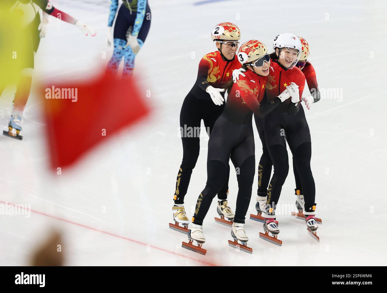 Harbin, China's Heilongjiang Province. 9th Feb, 2025. Fan Kexin, Gong ...