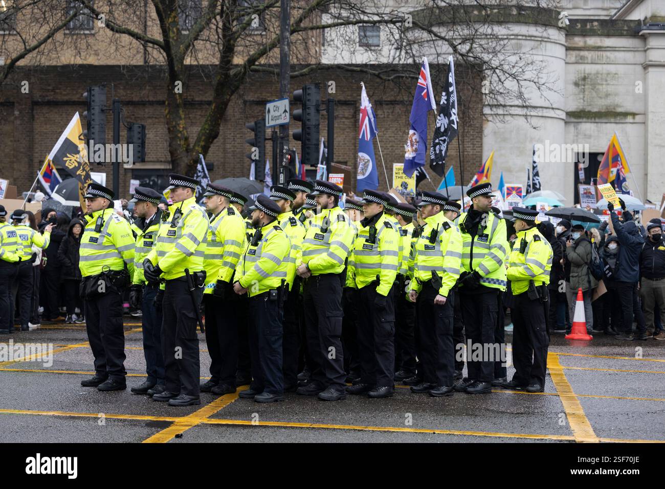 More than 1,000 people gathered to protest against China’s plans for ...