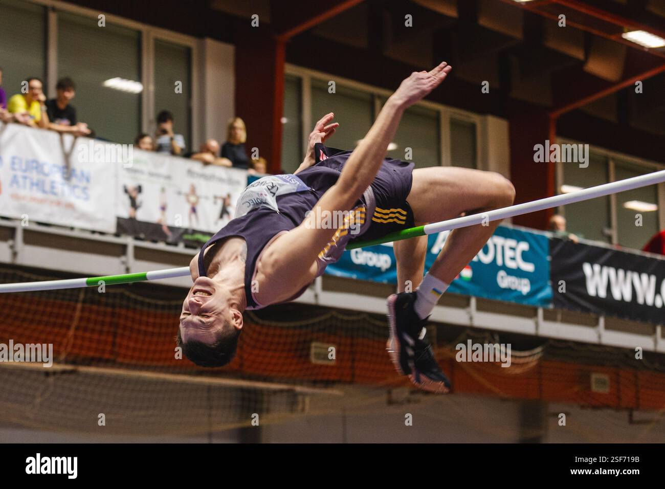 Vadym Kravchuk from Ukraine competes during the Hustopecske skakani ...