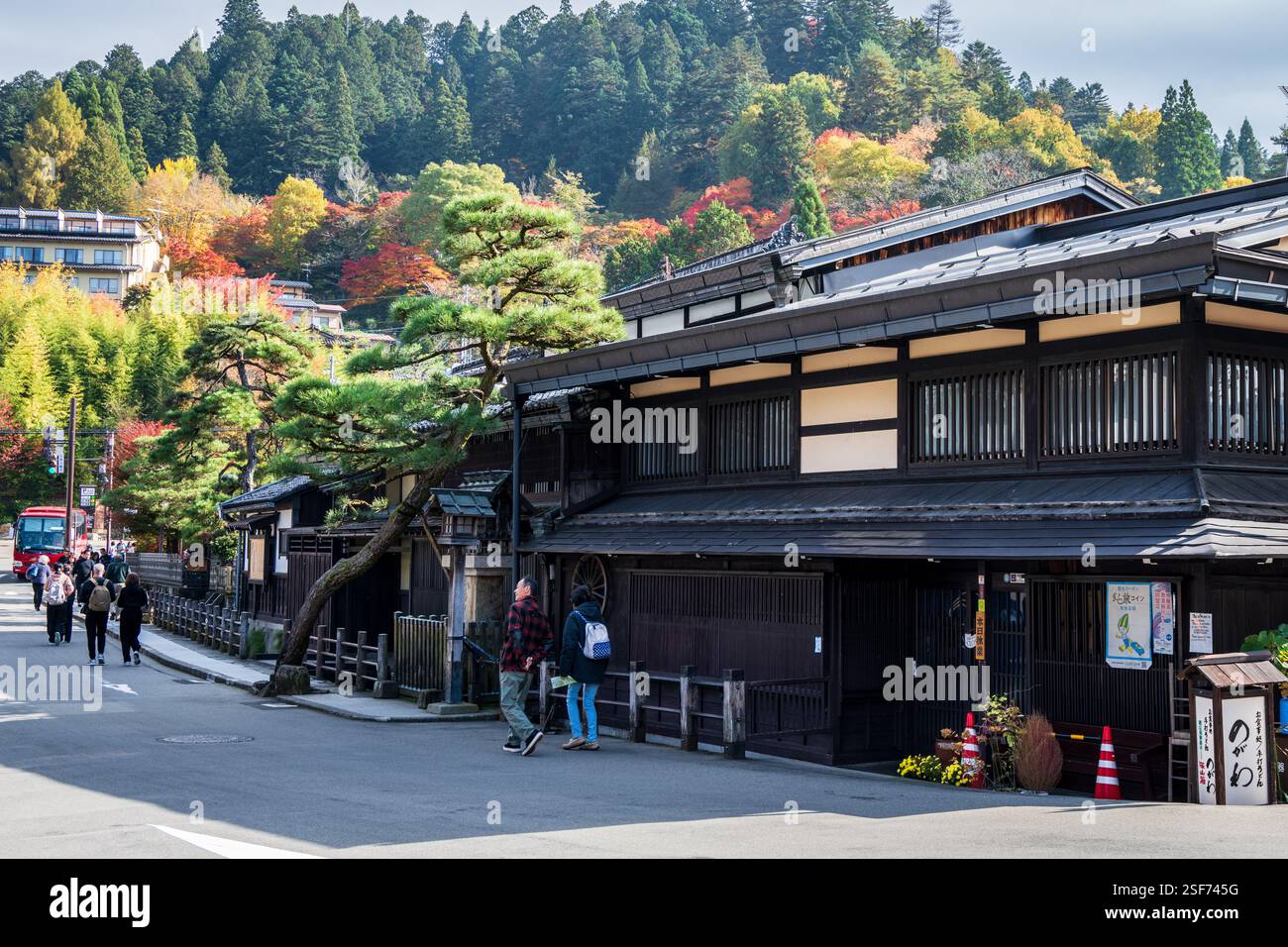 Sanmachi Suji Historical District, Takayama City, Takayama, Japan Stock ...