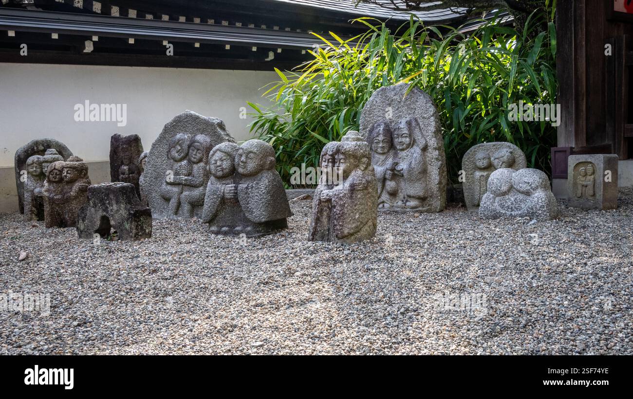 Jizu Statues in Takayama Temple Complex, Japan Stock Photo - Alamy