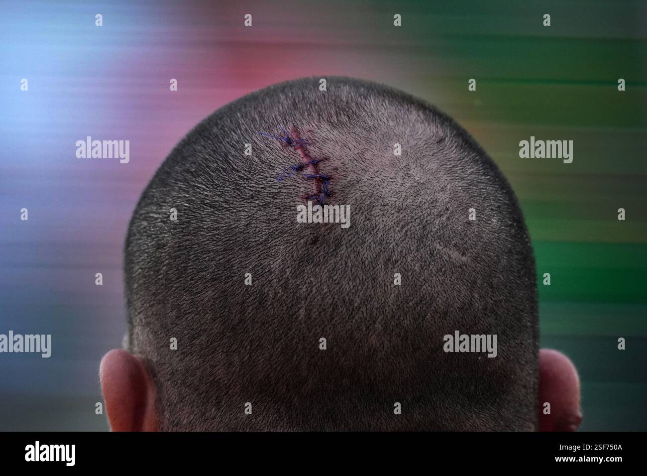 Simone Ferrari of Italy during the Six Nations rugby match between ...