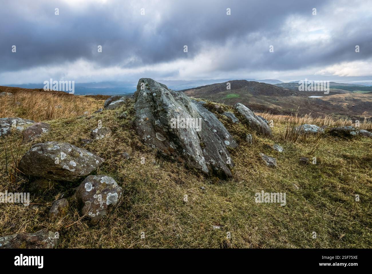 Dark rolling clouds dominate sky hi-res stock photography and images ...