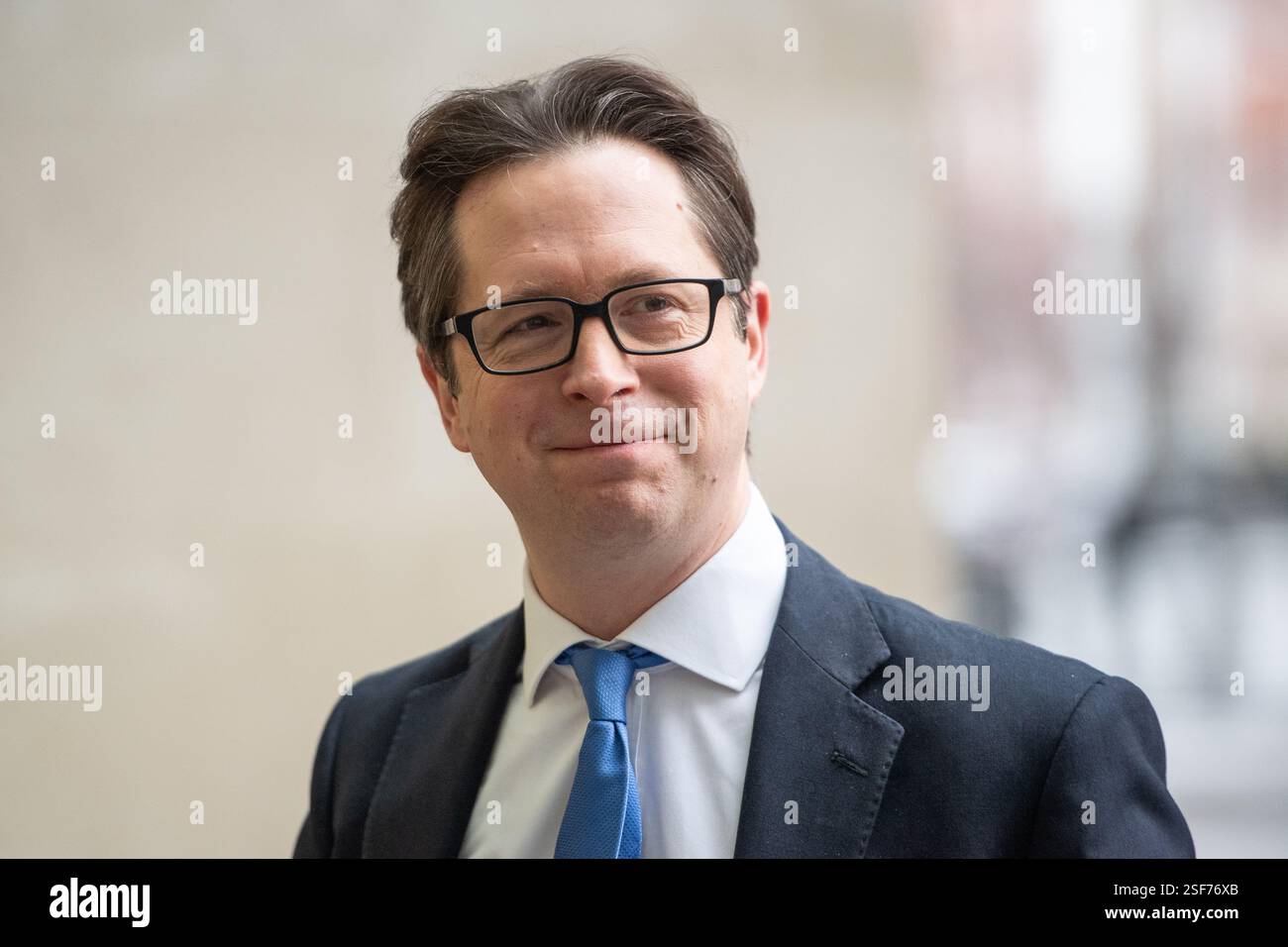London, UK. 9 February 2025. Shadow Northern Ireland Secretary Alex ...