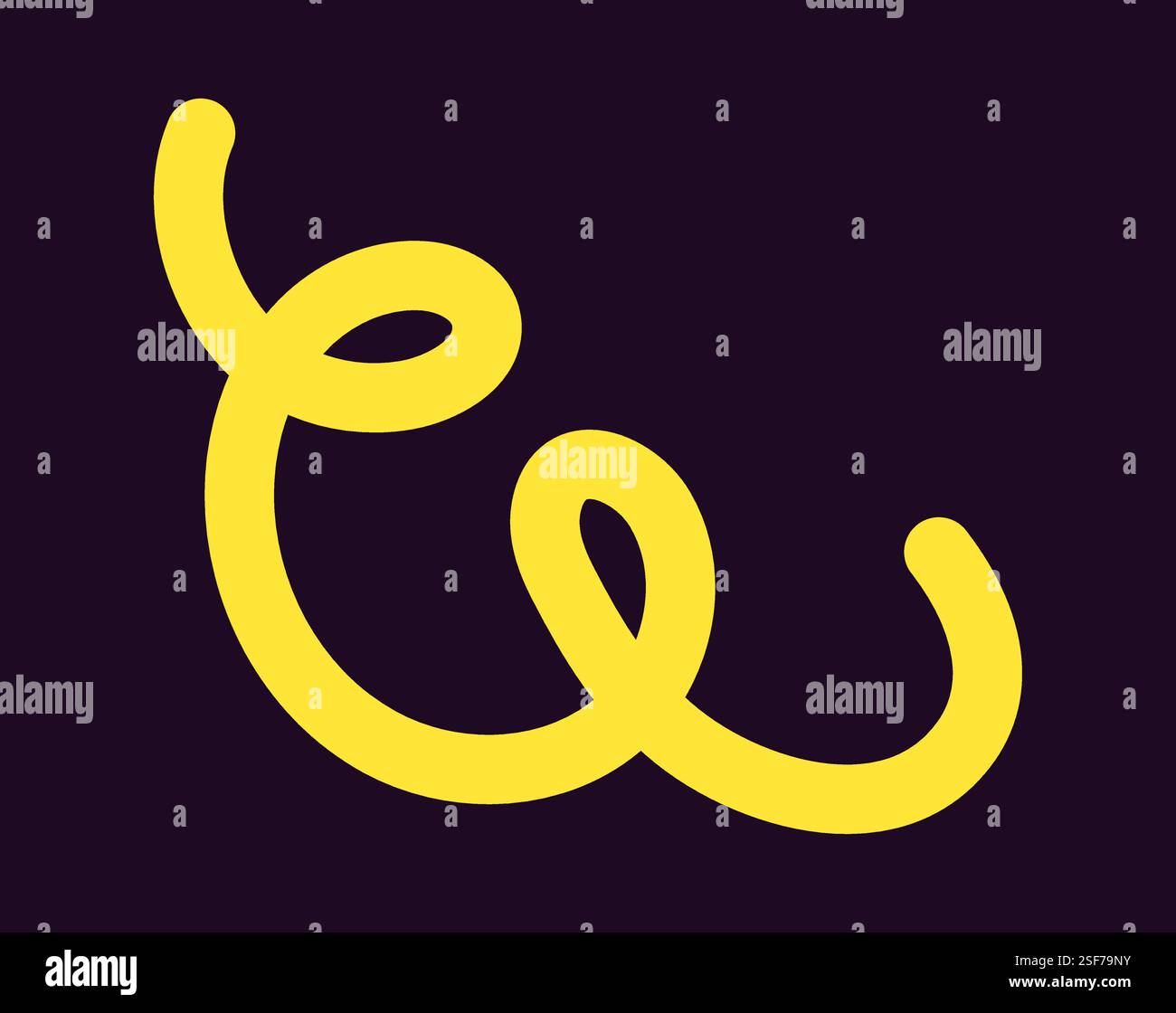 bright, neon squiggle shapes with smooth curves and loops. vivid colors ...