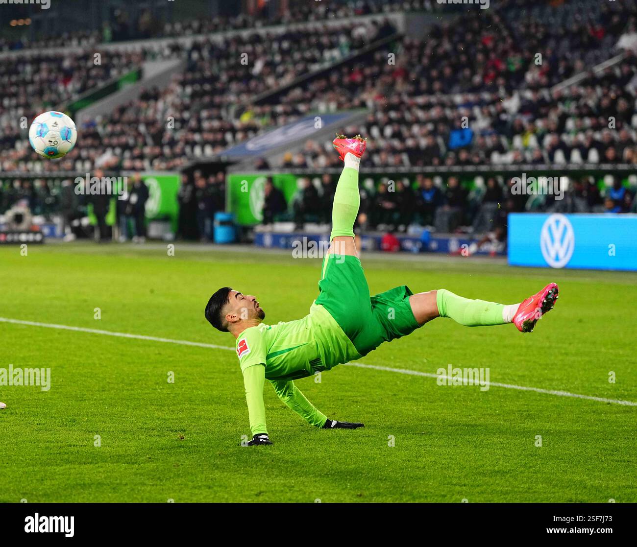 Volkswagen Arena, Wolfsburg, Germany. 08th Feb, 2025. Mohamed Amoura of ...
