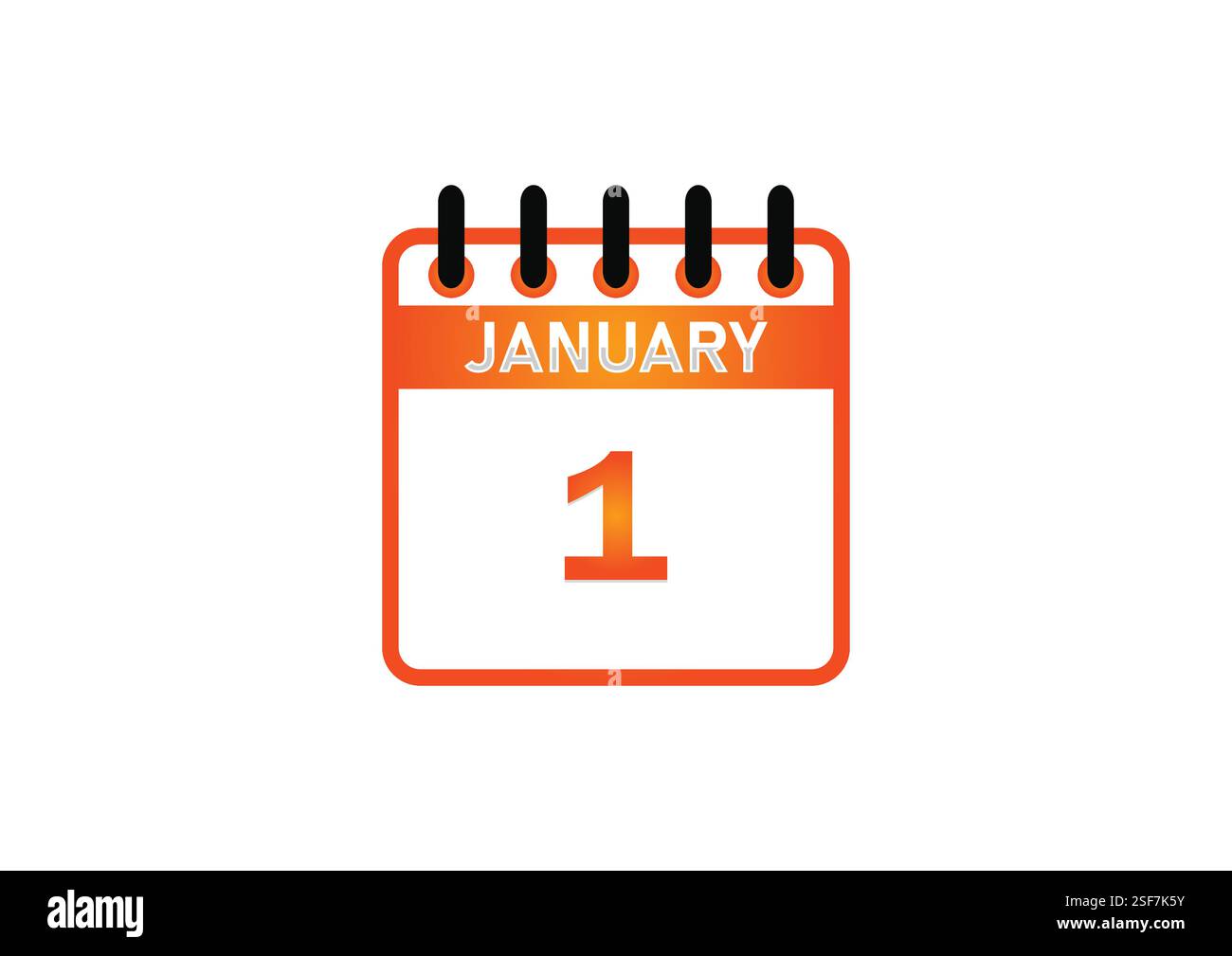 January 1, Calendar icon and Time planner Daily Calendar reminder ...