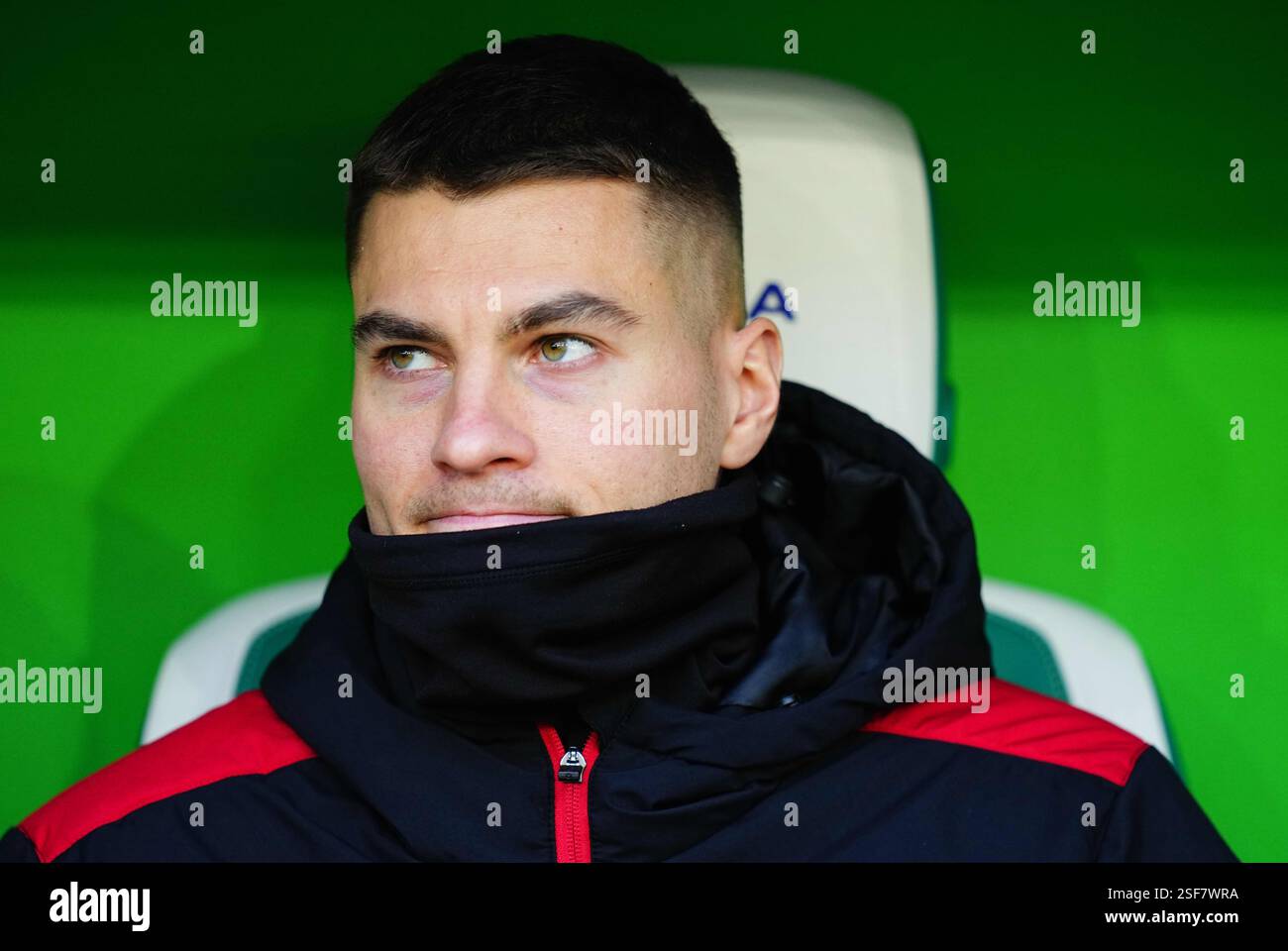 Volkswagen Arena, Wolfsburg, Germany. 08th Feb, 2025. Patrik Schick of ...