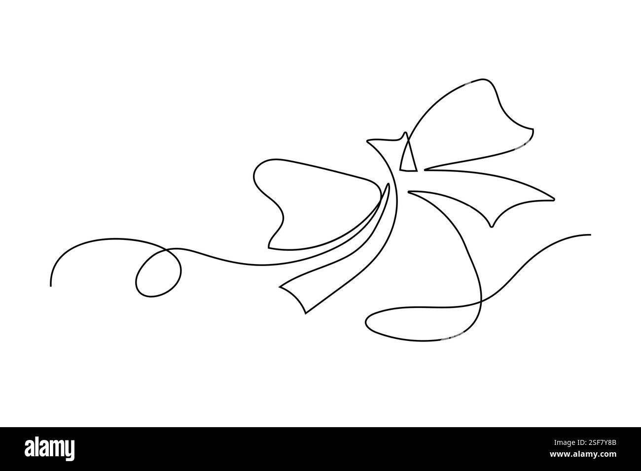 Elegant continuous line drawing of a flower with graceful curves and ...