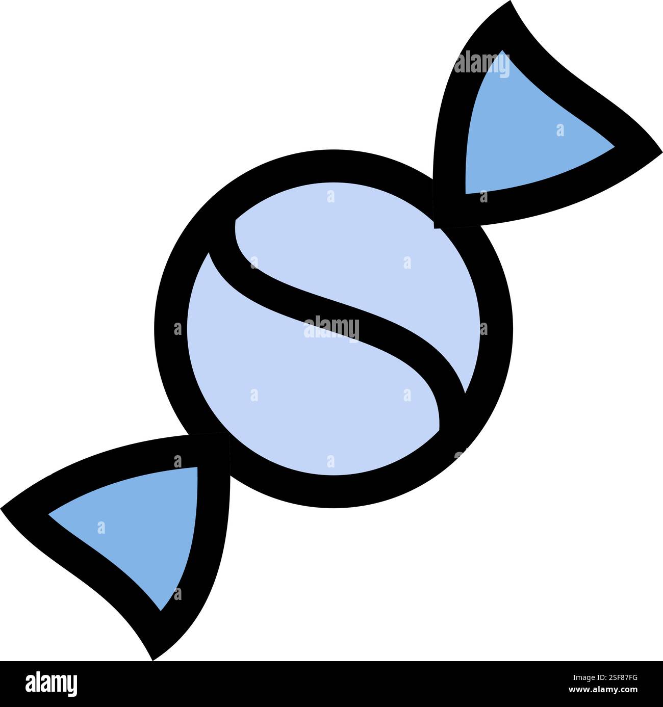 Candy caramel in striped Cut Out Stock Images & Pictures - Alamy