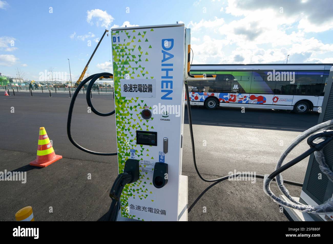 A photo shows a Yumeshima Transportation Terminal 2 of Expo 2025 Osaka ...