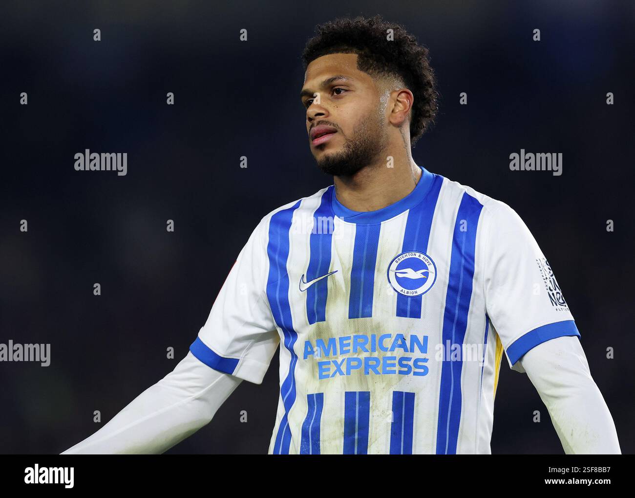 Brighton and Hove, UK. 8th Feb, 2025. Georginio Rutter of Brighton and ...