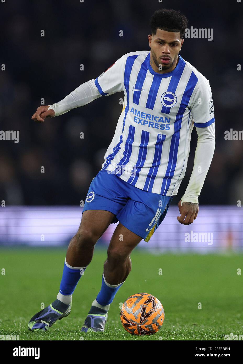 Brighton and Hove, UK. 8th Feb, 2025. Georginio Rutter of Brighton and ...