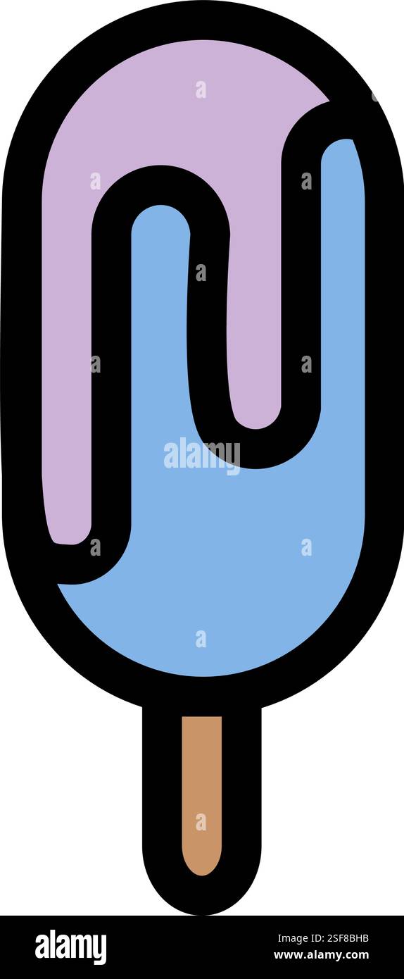 Sweet food celebration ice Stock Vector Images - Alamy