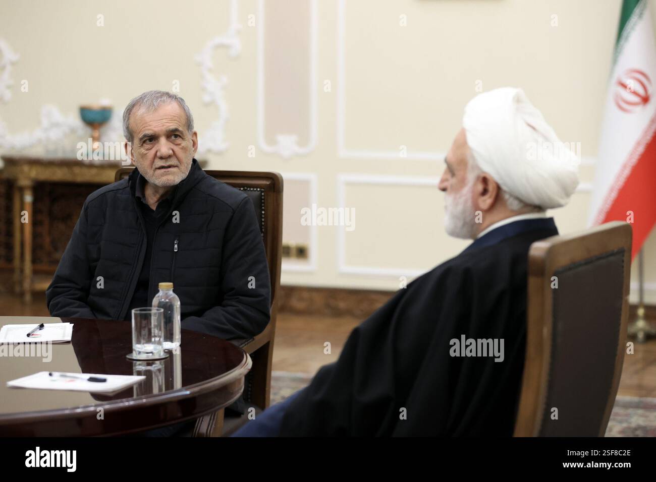 Tehran, Iran. 8th Feb, 2025. Iranian Chief Justice GHOLAM HOSSEIN ...