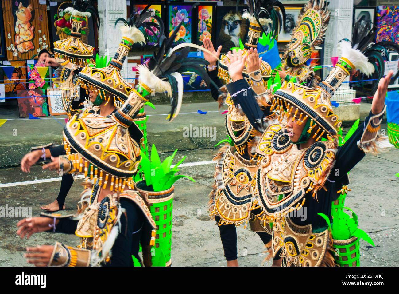 Romblon, Romblon, Philippines. January 11, 2025. Colorful costumes of ...