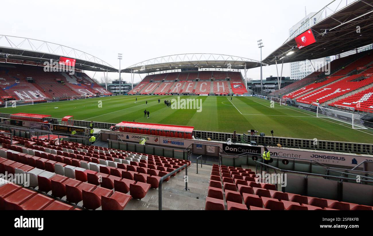 Utrecht, Netherlands. 09th Feb, 2025. UTRECHT, 09-02-2025, Stadium ...