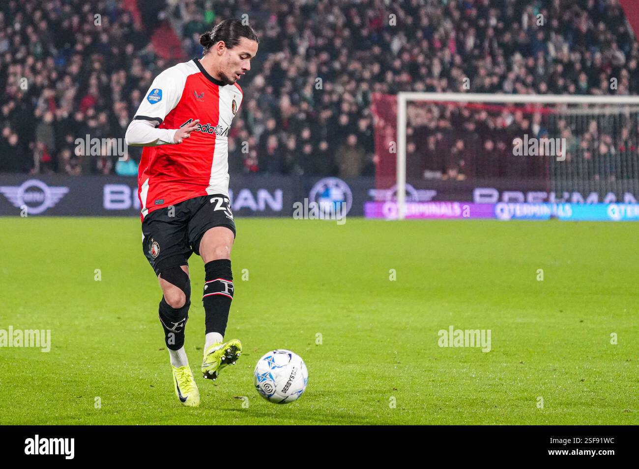 ROTTERDAM, NETHERLANDS - FEBRUARY 8: Anis Hadj Moussa of Feyenoord ...