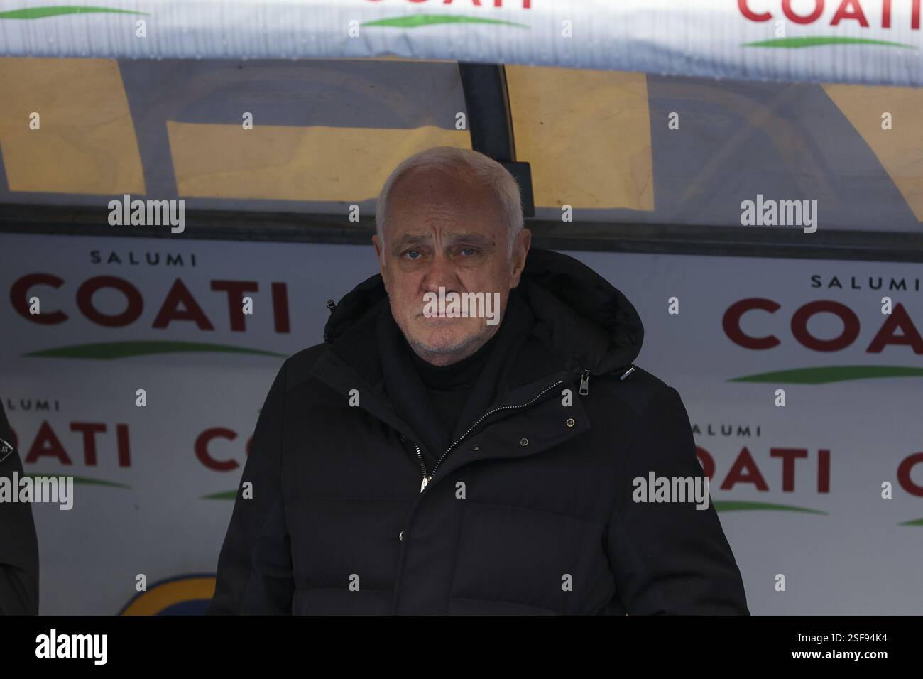 Verona, Italy. 08th Feb, 2025. Antonio Percassi Chairman of Atalanta BC ...