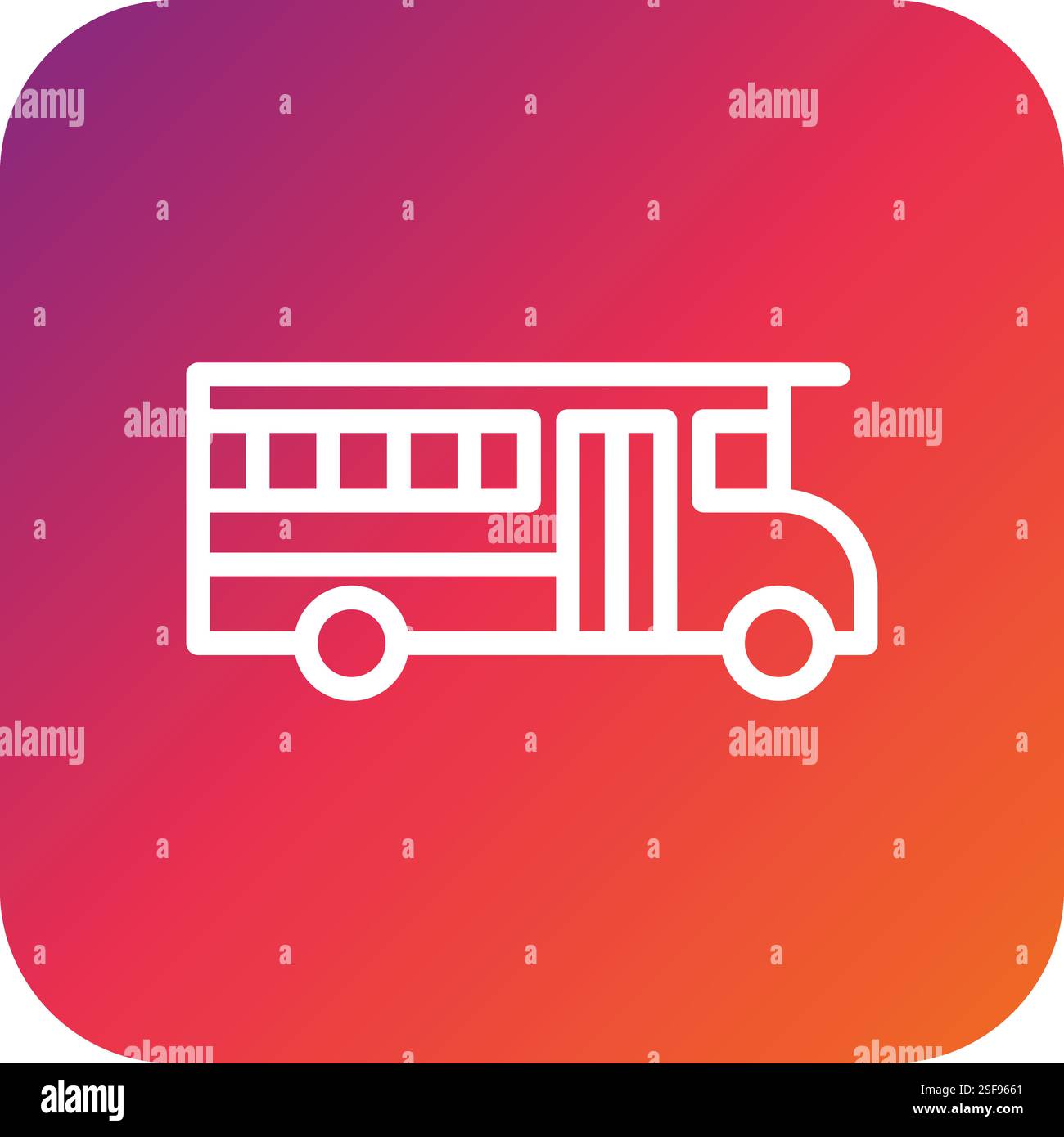 School Bus Vector Icon Design Illustration Stock Vector Image & Art - Alamy