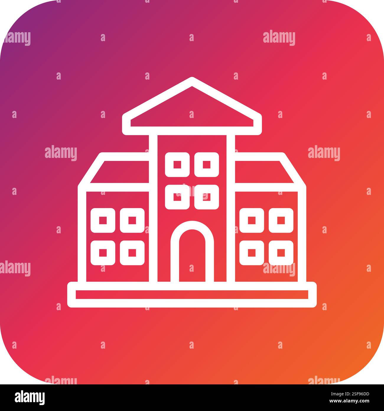 High school icon design hi-res stock photography and images - Alamy