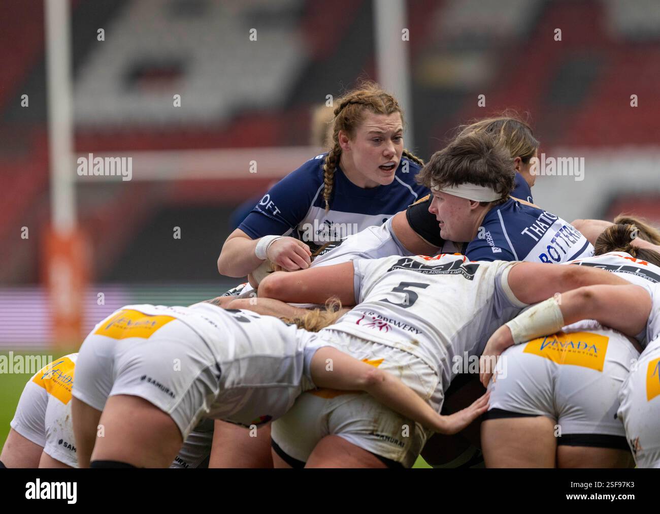 Bristol's Delaney Burns during PWR match at Ashton Gate, Bristol ...