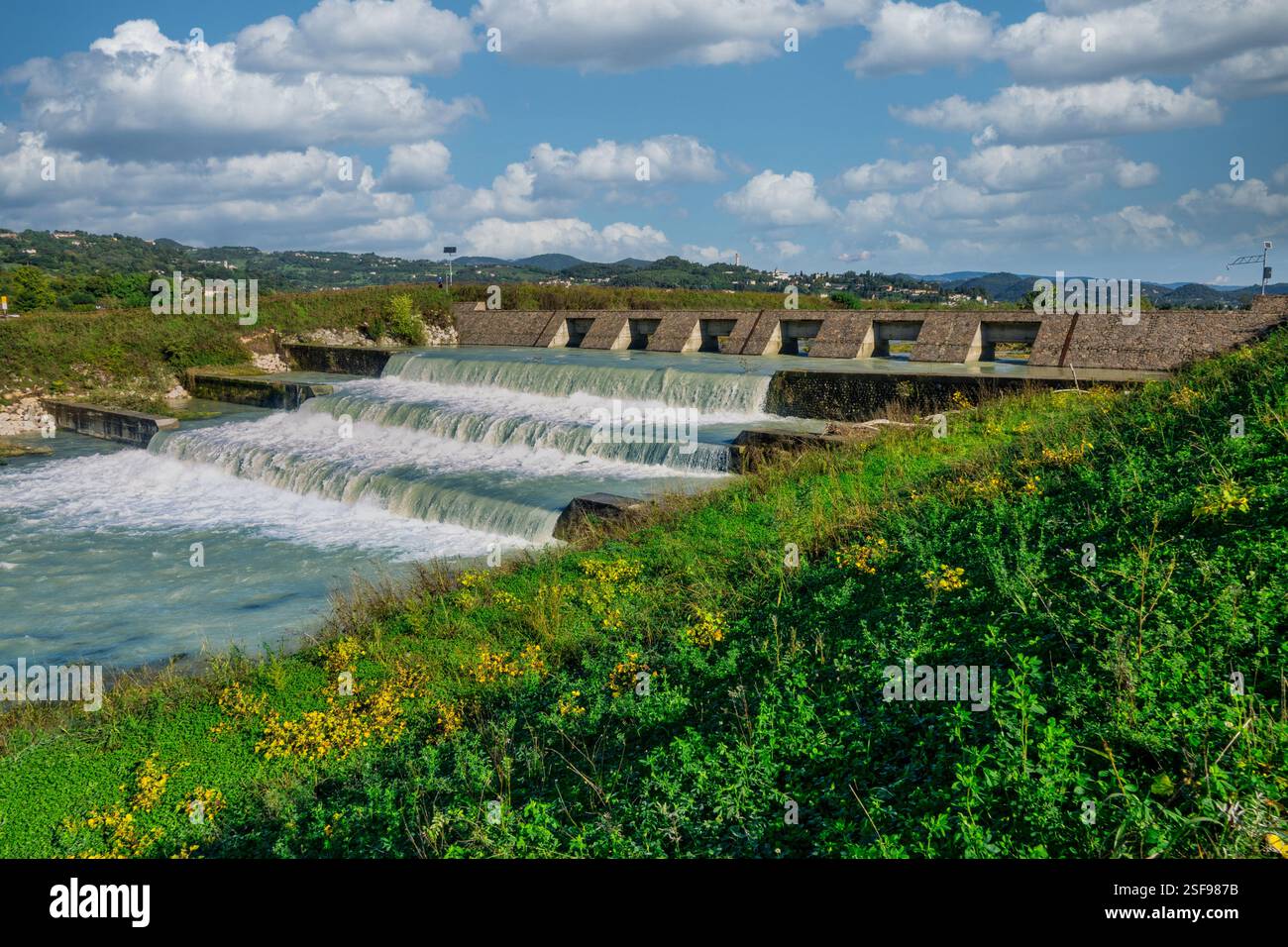 River engineering works for flood protection and hydraulic and ...