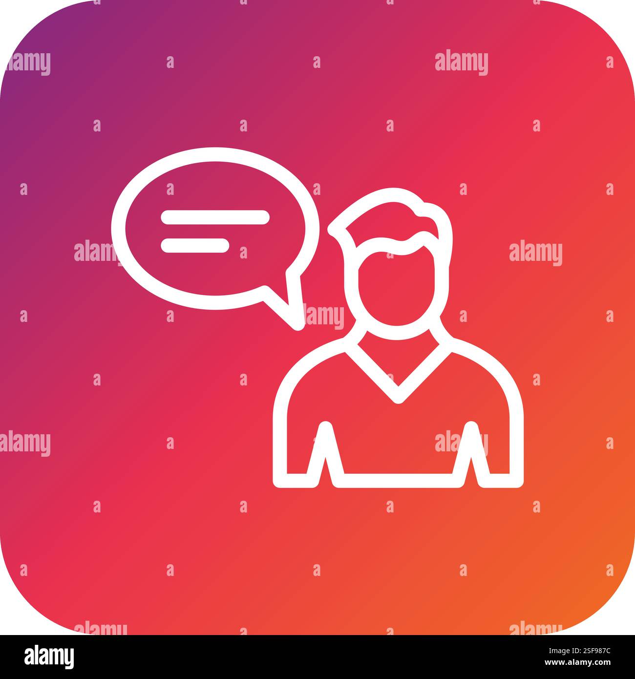 Conversation Vector Icon Design Illustration Stock Vector Image & Art ...