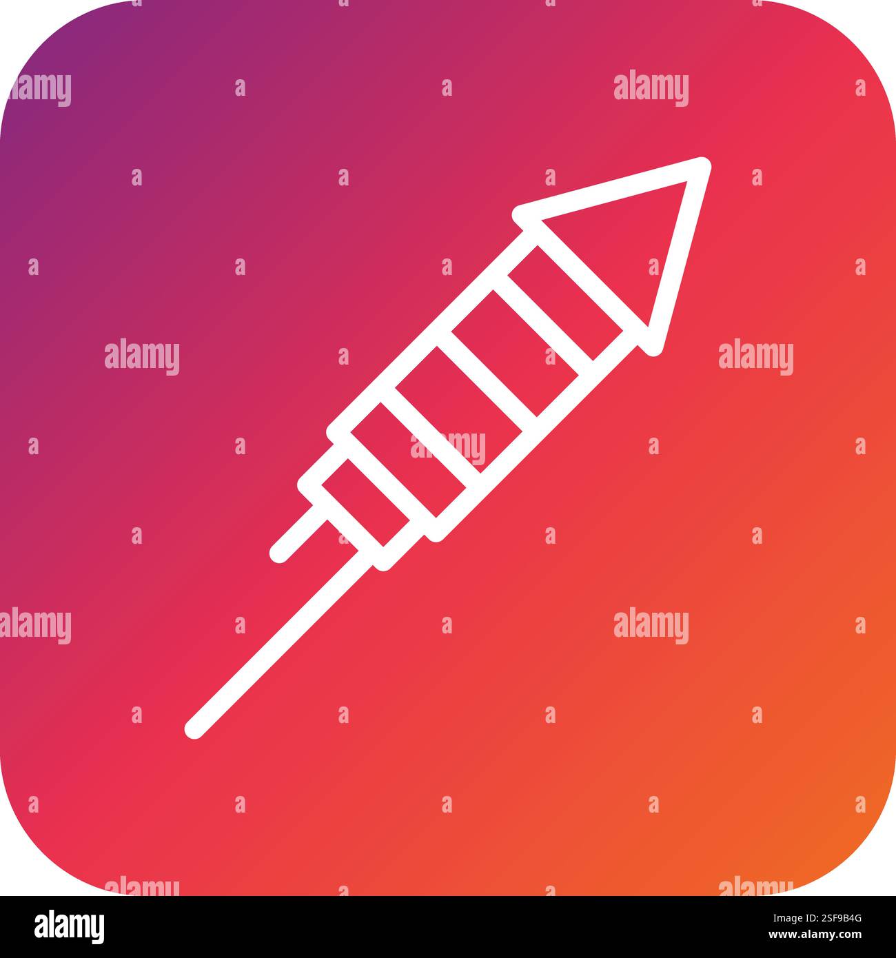 Fireworks Vector Icon Design Illustration Stock Vector Image & Art - Alamy