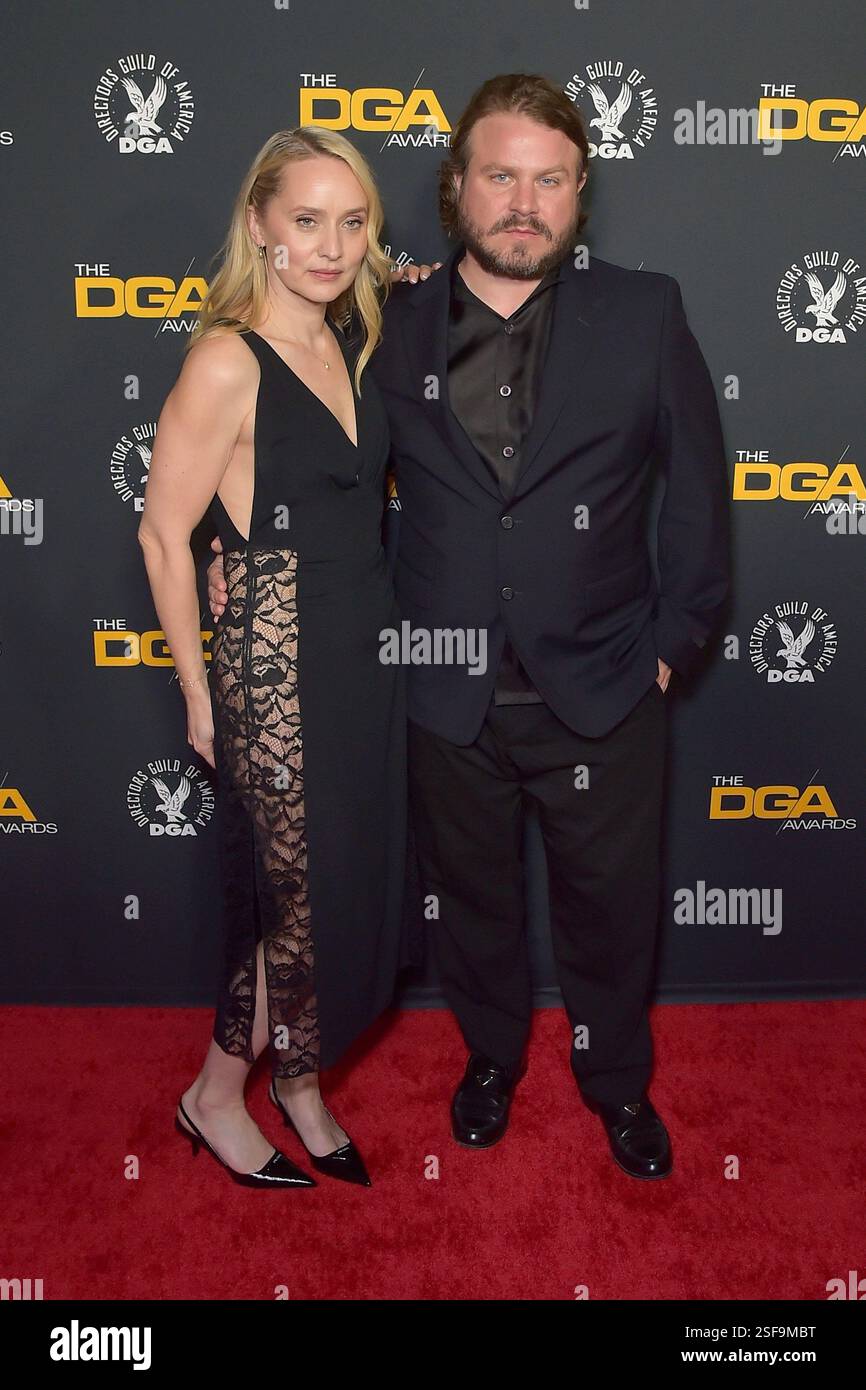 Mona Fastvold und Brady Corbet bei der Verleihung der 77. DGA Awards ...