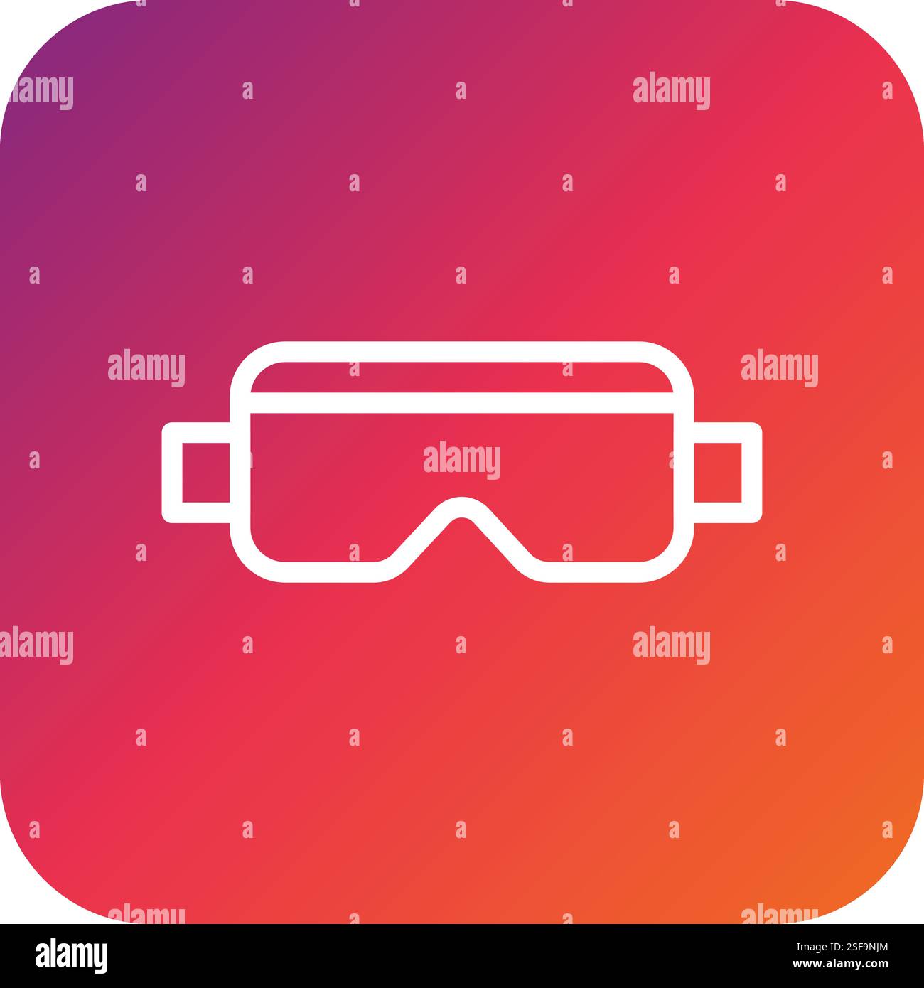 Safety goggles flat design Stock Vector Images - Alamy