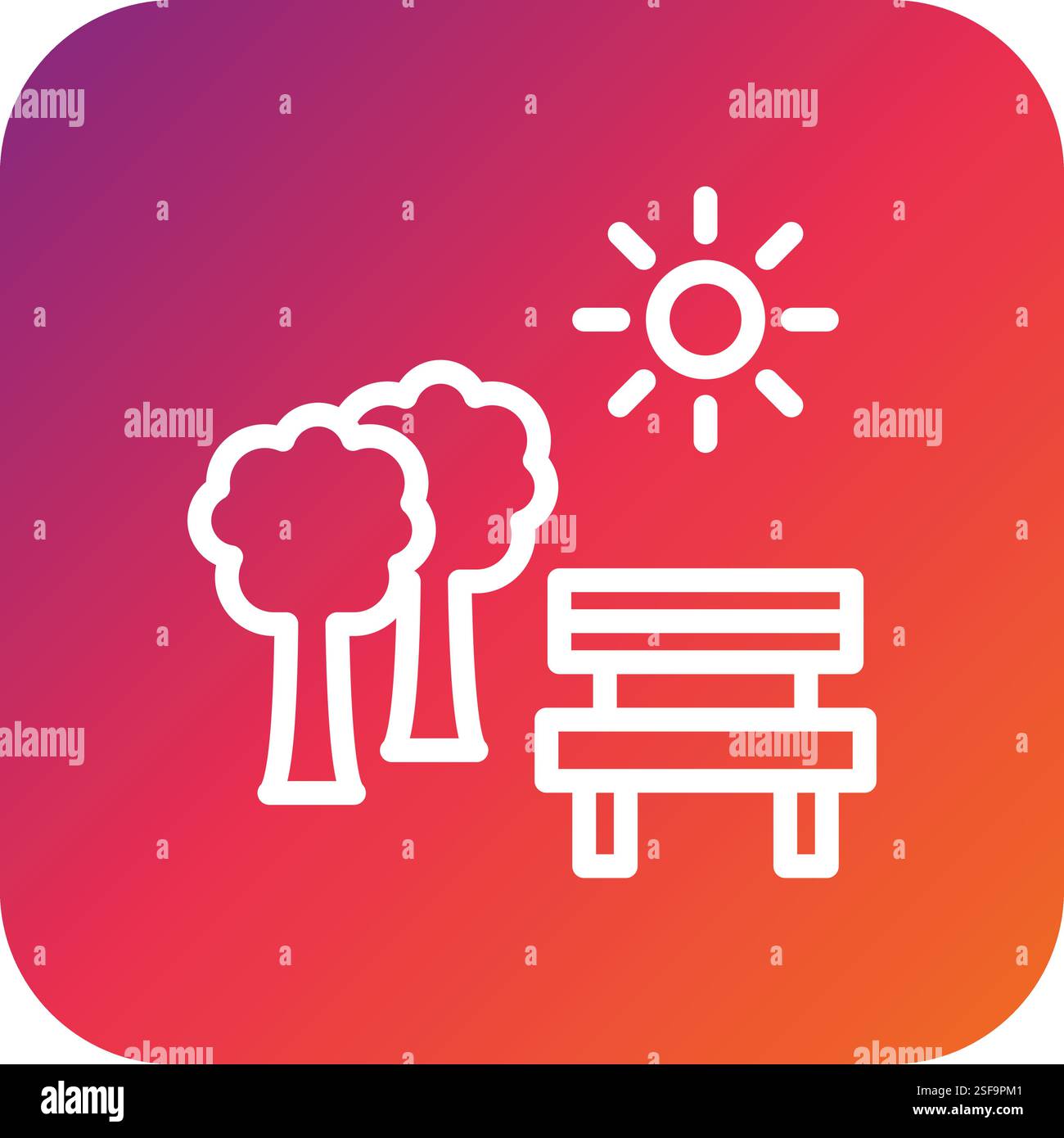 Park vector icon flat hi-res stock photography and images - Alamy
