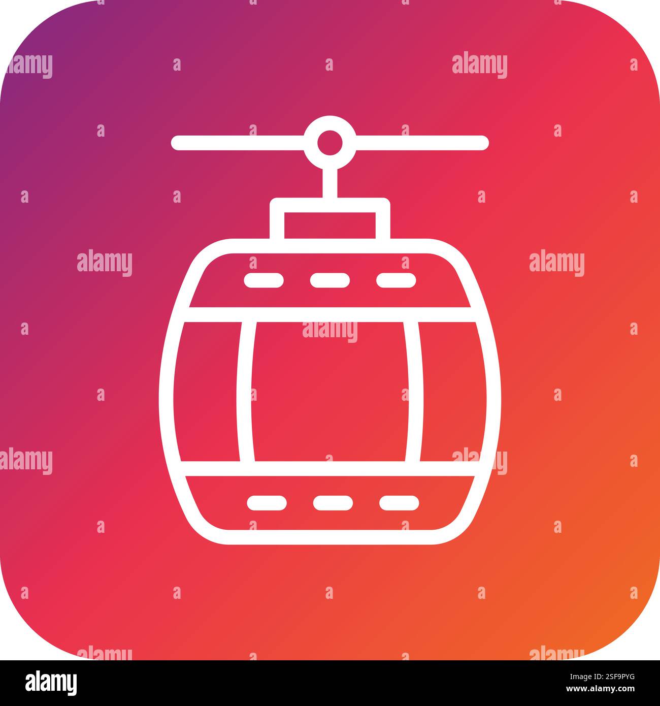 Cable Car Vector Icon Design Illustration Stock Vector Image & Art - Alamy