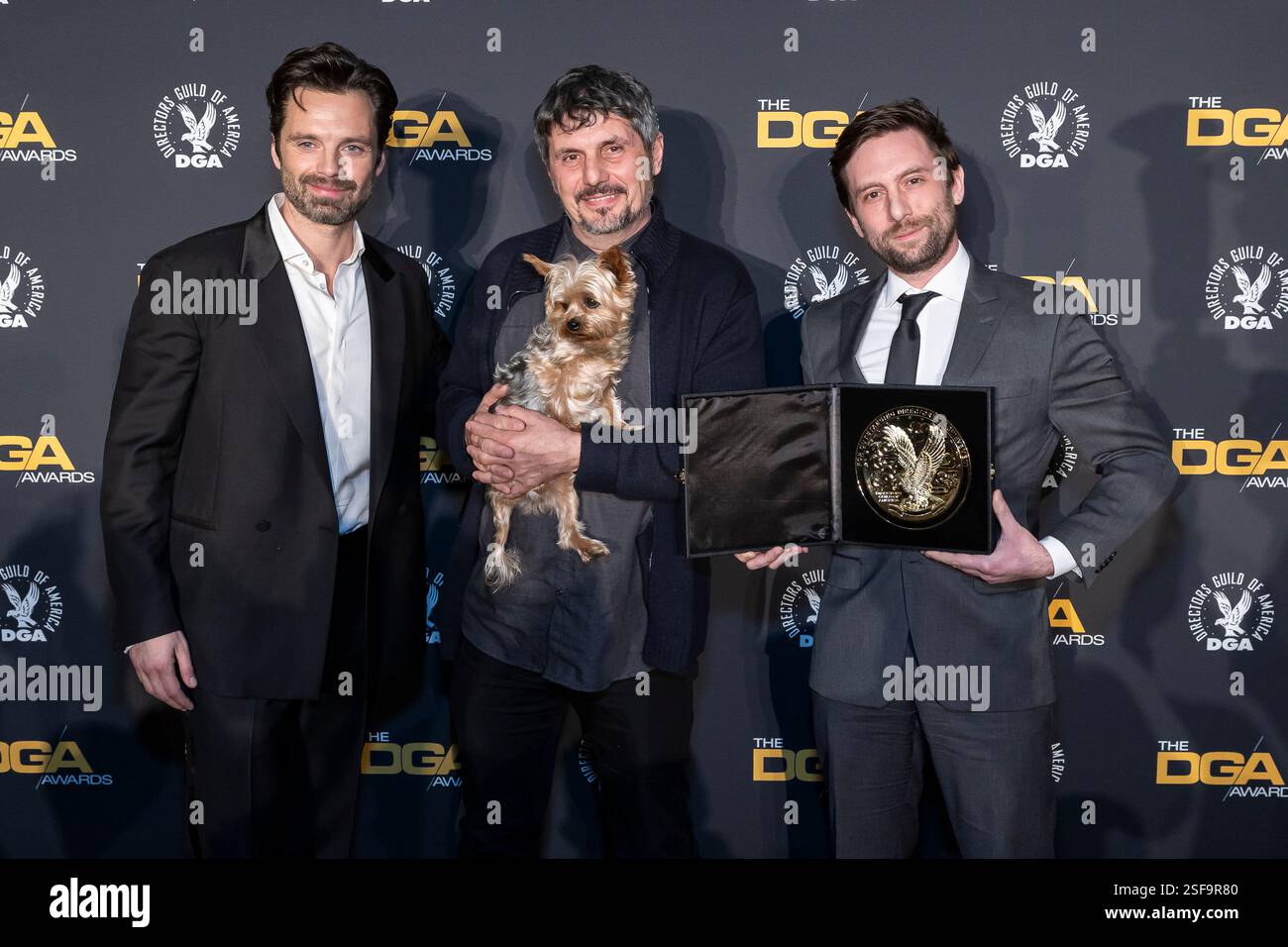 Beverly Hills, USA. 08th Feb, 2025. Sebastian Stan, Slava Leontyev ...