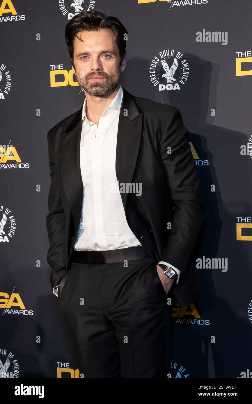 Beverly Hills, USA. 08th Feb, 2025. Sebastian Stan poses in the press ...