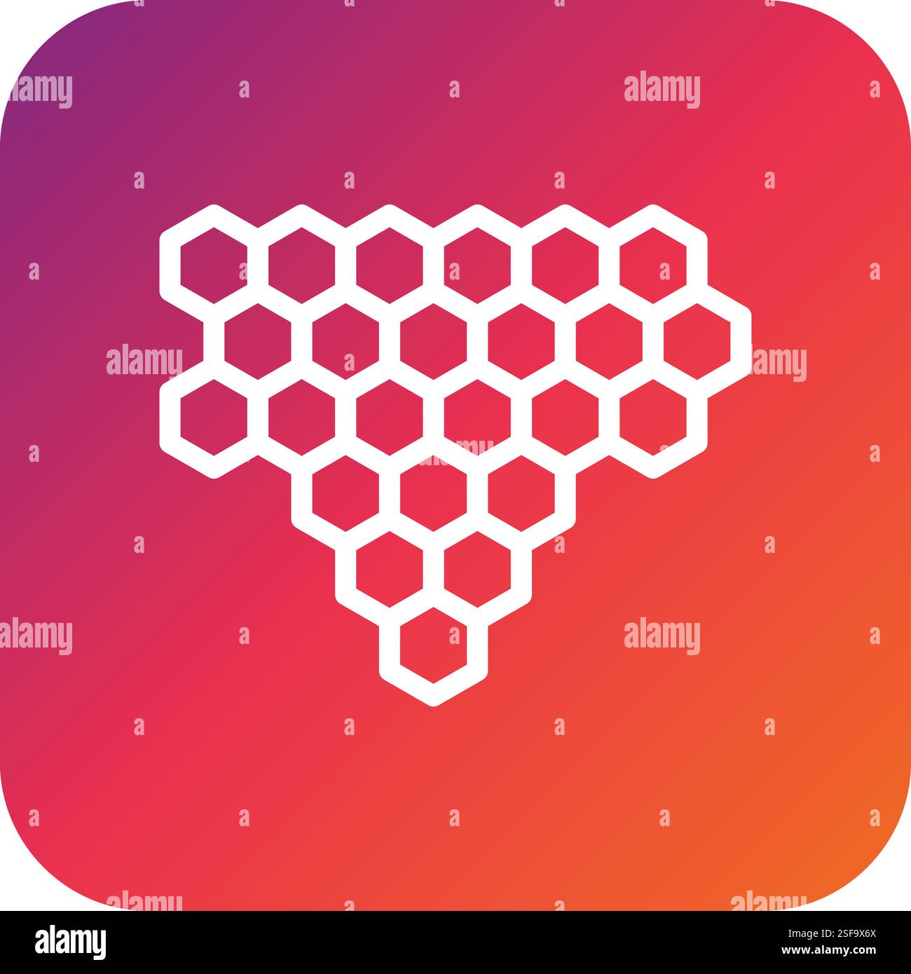 Honeycomb set icons hi-res stock photography and images - Alamy