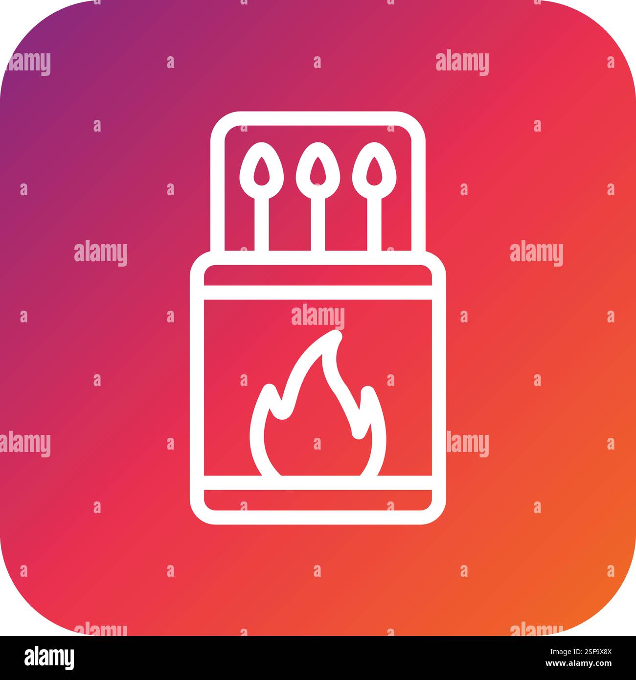 Box matches flat color Stock Vector Images - Alamy