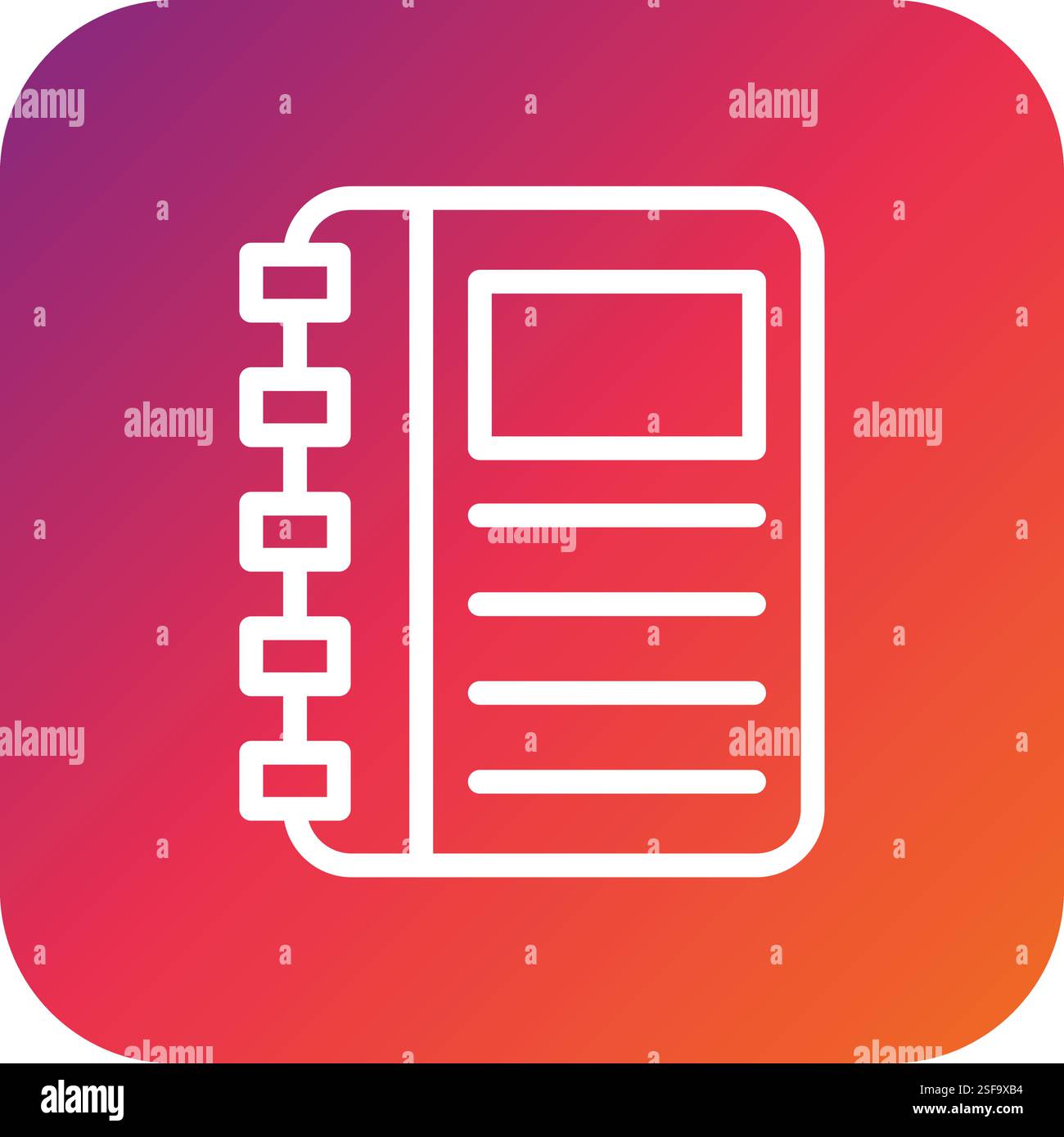 Note book Vector Icon Design Illustration Stock Vector Image & Art - Alamy