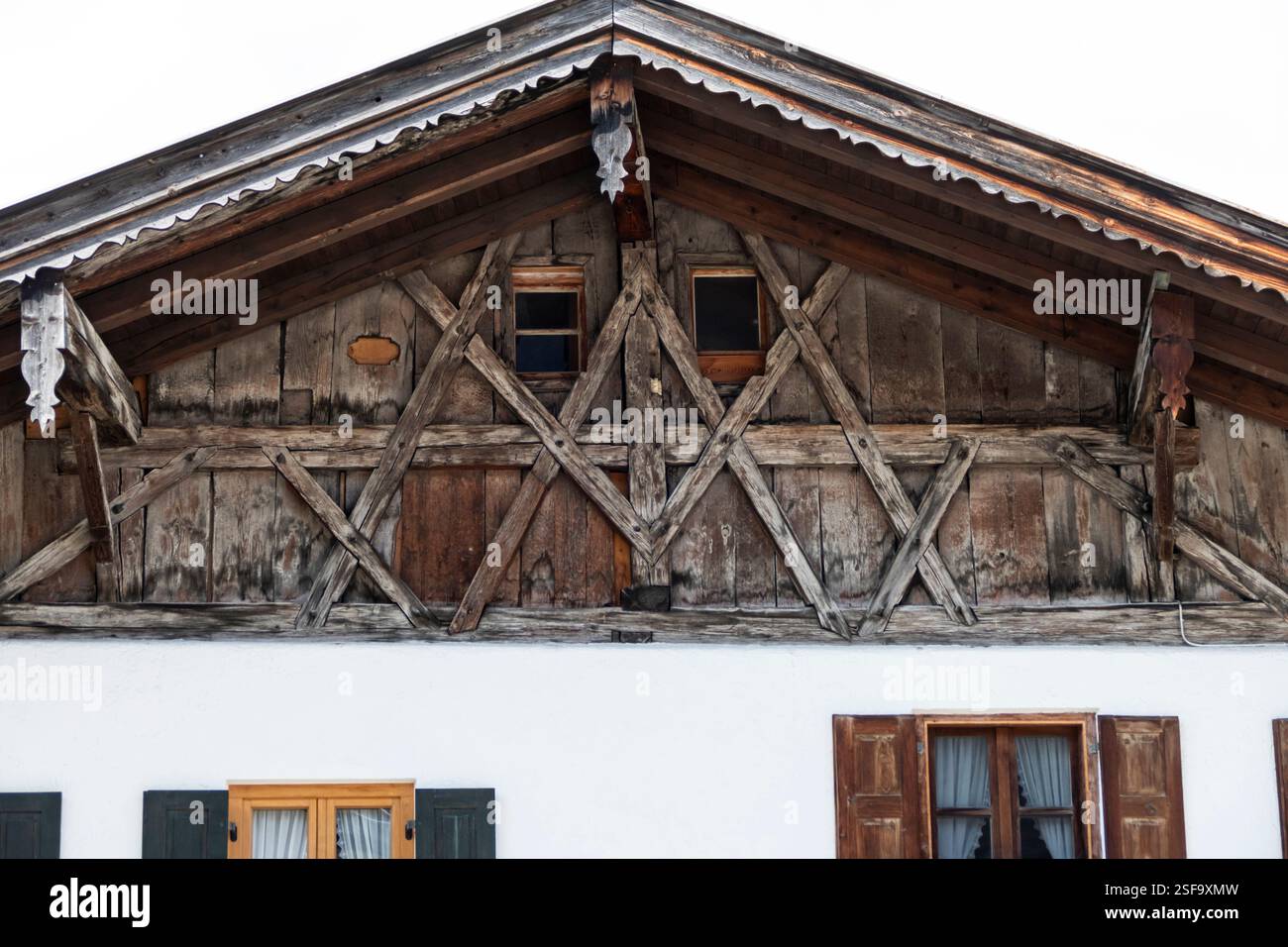 Traditional house painting in Mittenwald, Bavaria, Germany, at Way of ...