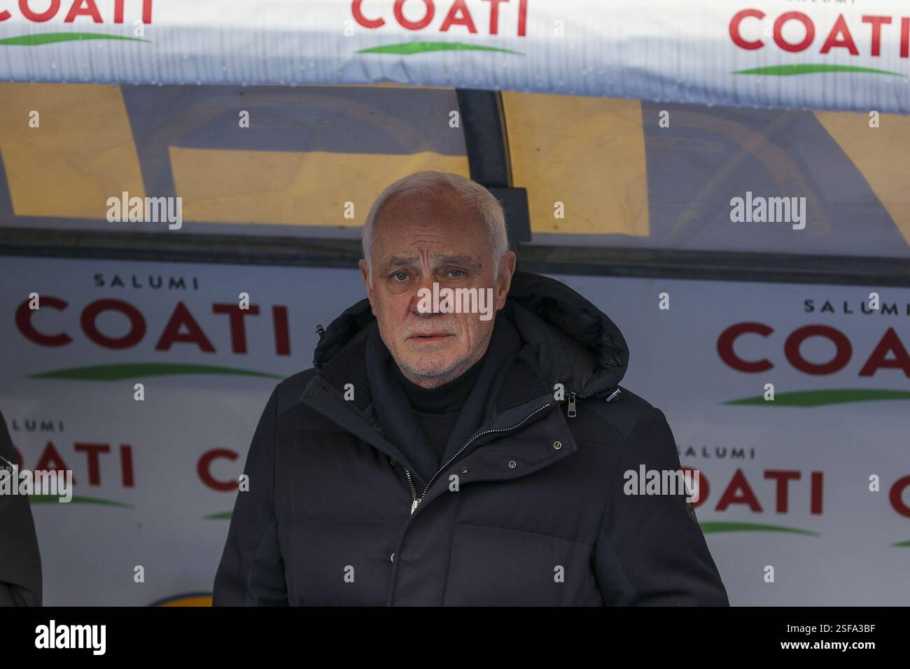 Verona, Italy. 08th Feb, 2025. Antonio Percassi Chairman of Atalanta BC ...