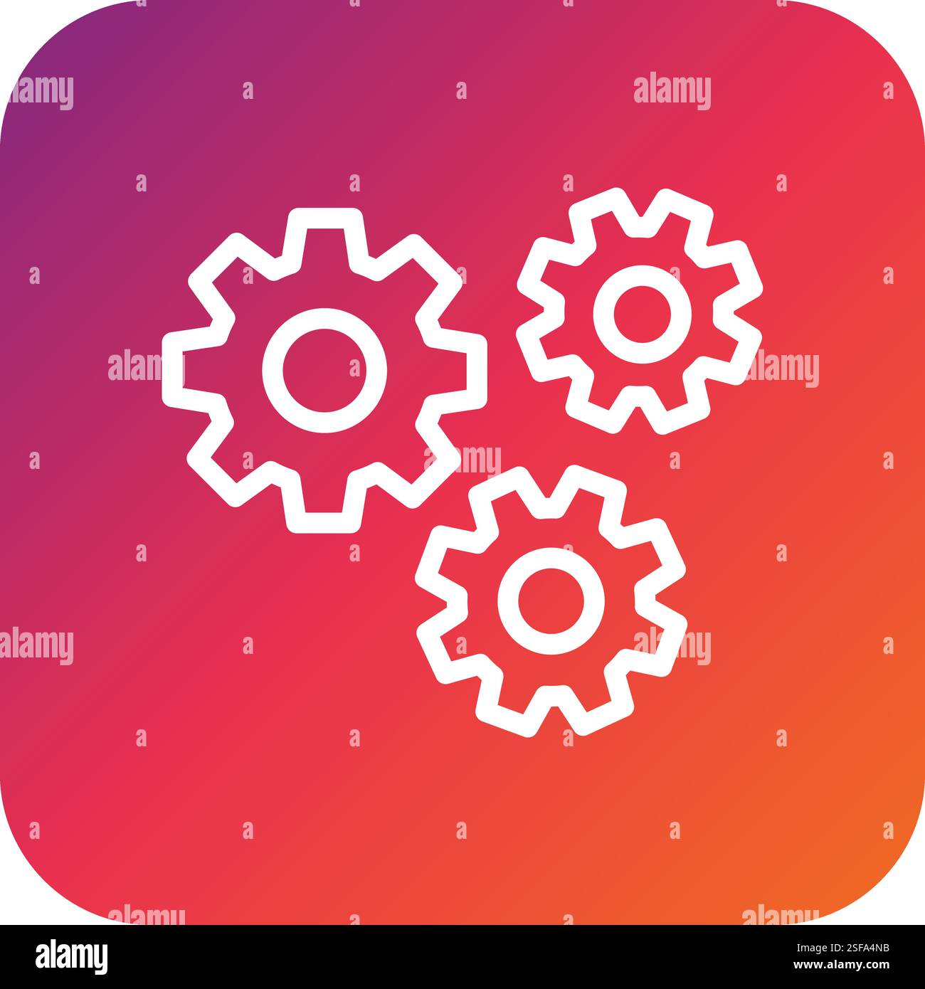 Setting Vector Icon Design Illustration Stock Vector Image & Art - Alamy
