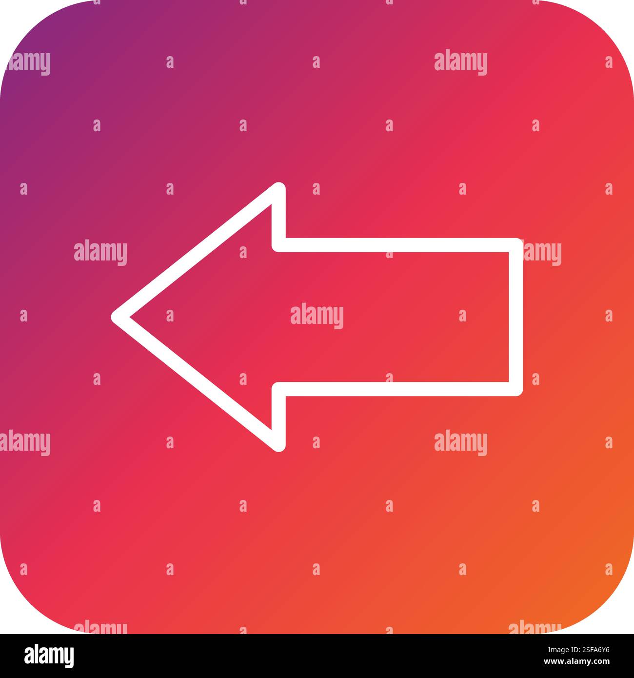 Left arrow Vector Icon Design Illustration Stock Vector Image & Art - Alamy