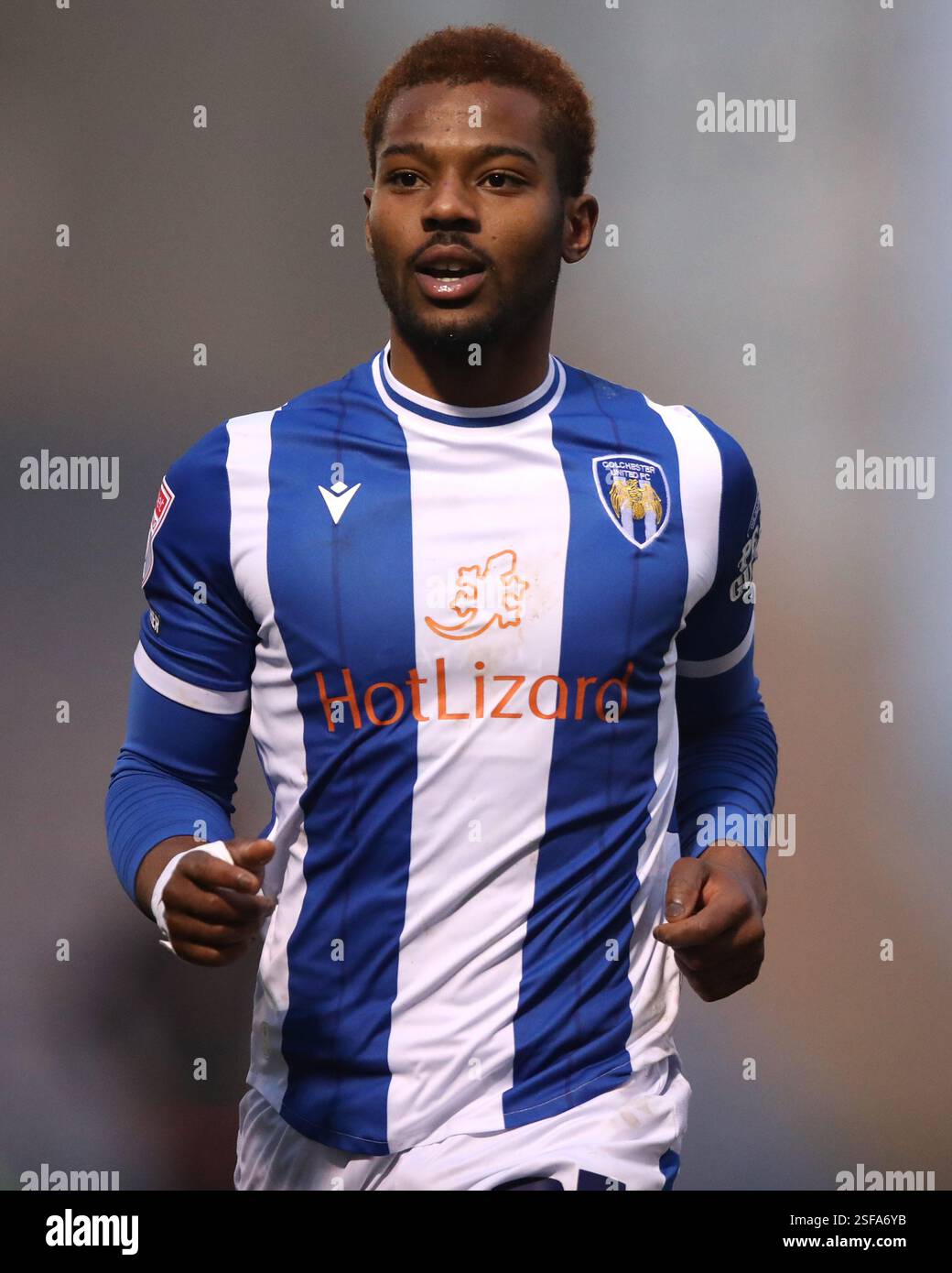 Colchester United's Owura Edwards during the Sky Bet League Two match ...
