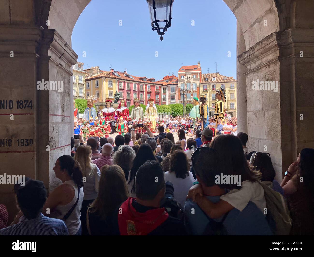 The Festival of San Pedro and San Pablo, Plaza Mayor, Burgos, Spain ...