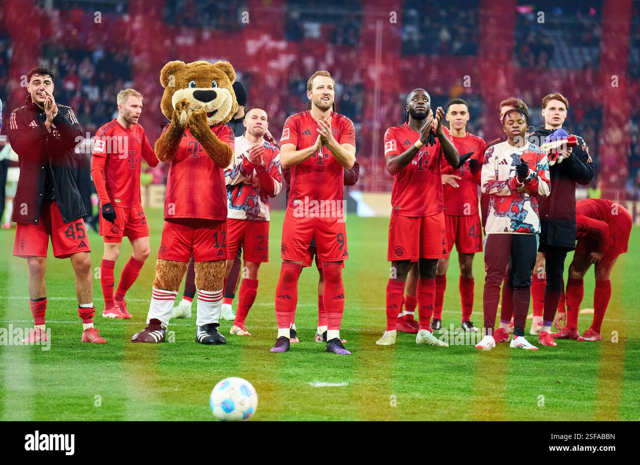 Team FCB with Aleksandar Pavlovic, FCB 45 FCB mascot Bernie ...