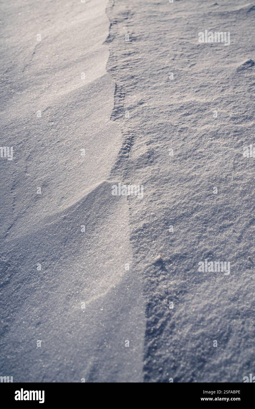 Shapes, textures, patterns created by snow and wind Stock Photo - Alamy