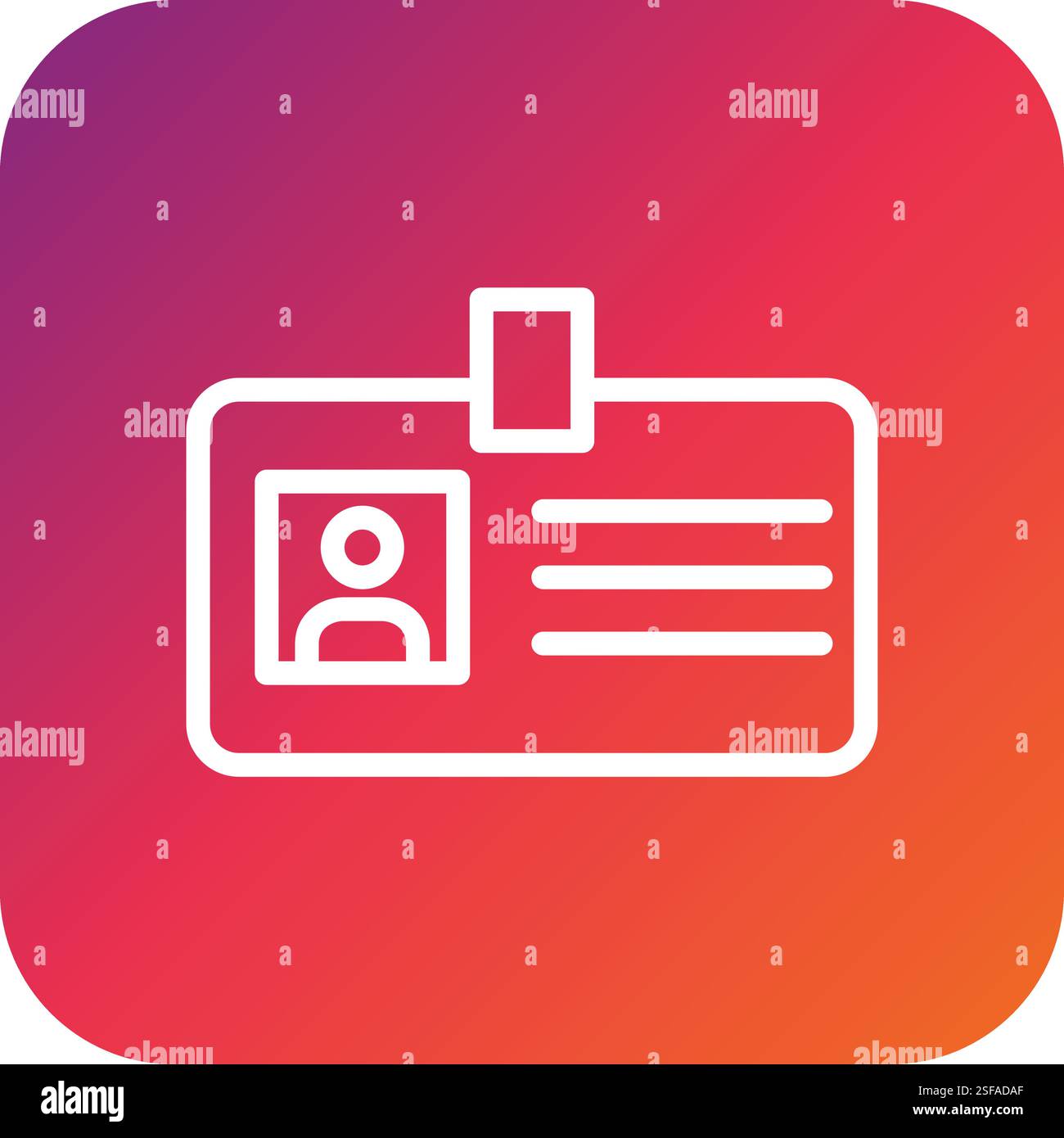 Id card Vector Icon Design Illustration Stock Vector Image & Art - Alamy