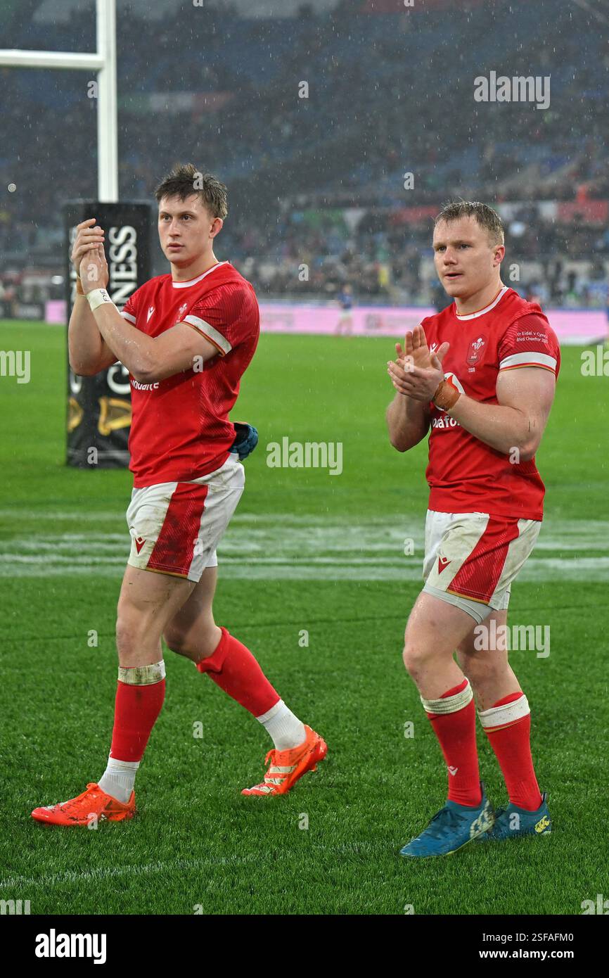Josh Hathaway of Wales,Blair Murray of Wales during 6 Nations match ...