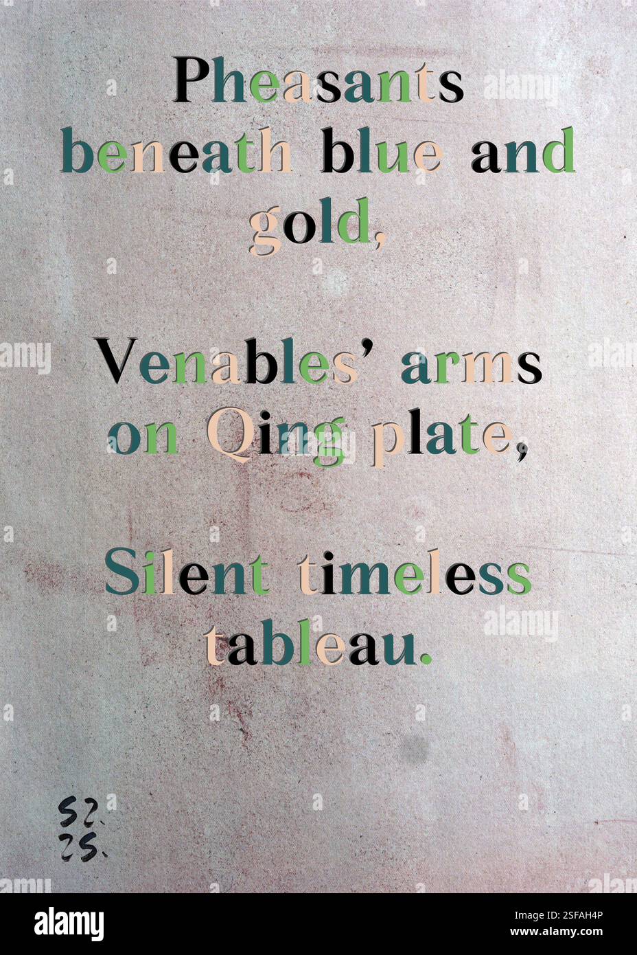 Pheasants beneath blue and gold, Venables' arms on Qing plate, Silent ...